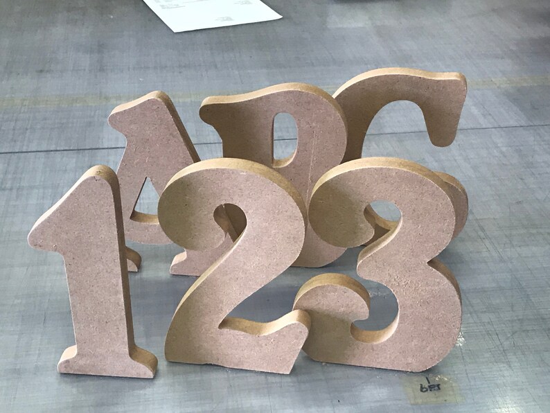 Large Mdf Letters & Numbers 10cm to 60cm 18mm Thick. CNC Cut. | Etsy UK