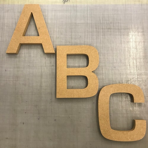 Large Mdf Letters & Numbers 10cm to 60cm 18mm Thick. CNC Cut - Etsy