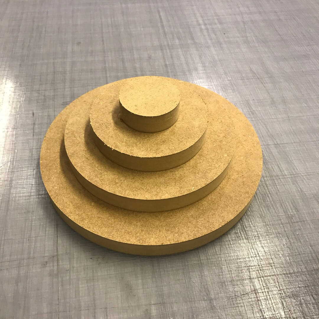 MDF Circle in a Range of Sizes, 150mm 600mm. 18mm Thick, Cnc Cut Craft ...