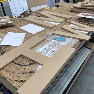 Large Mdf Letters & Numbers 10cm to 60cm 18mm Thick. CNC Cut - Etsy