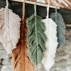 Boho Macrame Feathers - Etsy