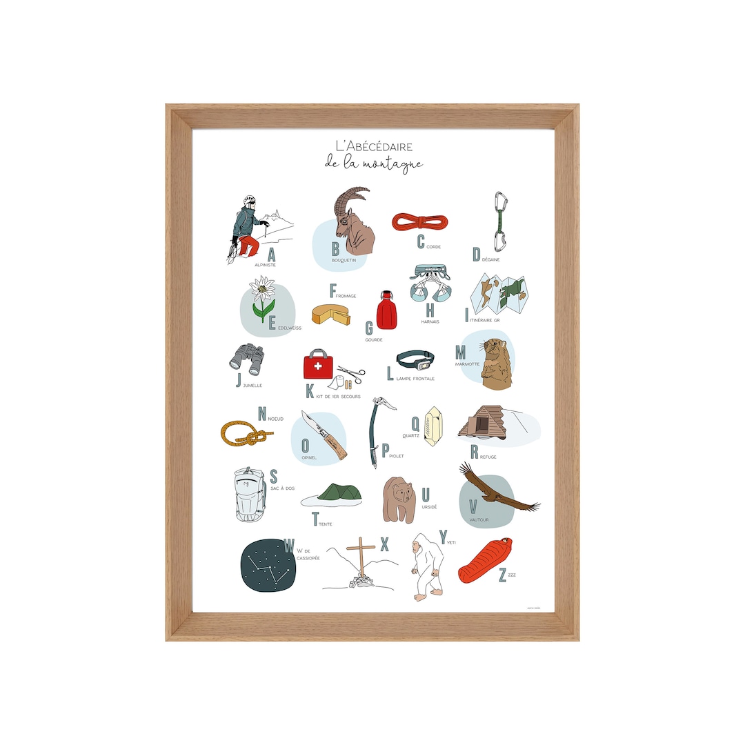 Mountain ABC Poster - Etsy