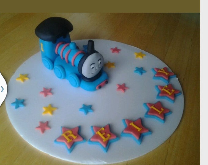 Edible Thomas the Tank Engine Birthday Cake Topper - Etsy