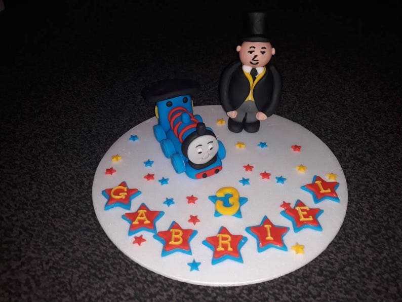 Edible Handmade Thomas the Tank Engine & Fat Controller Cake - Etsy