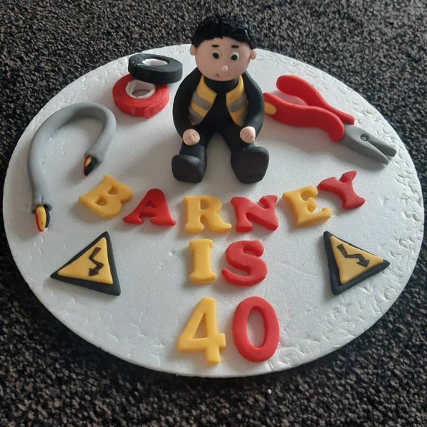 Electrician Cake Topper - Etsy UK