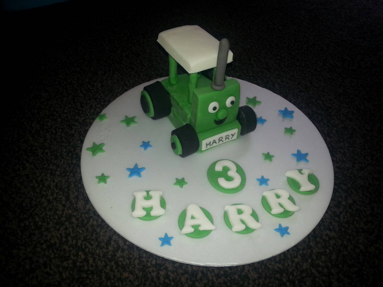 Edible Tractor Ted Cake Topper personalised - Etsy