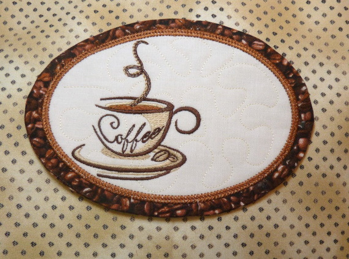 Coffee Mug Rugs in the Hoop - Etsy