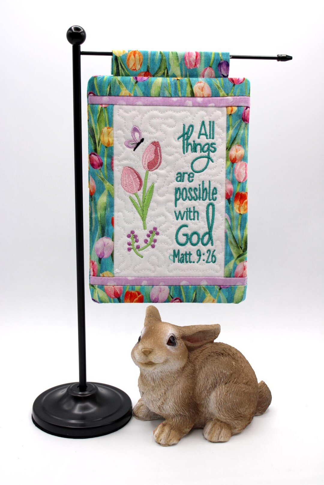 Inspirational Spring Mini Flag for Machine Embroidery for 5x7 Hoops - Etsy