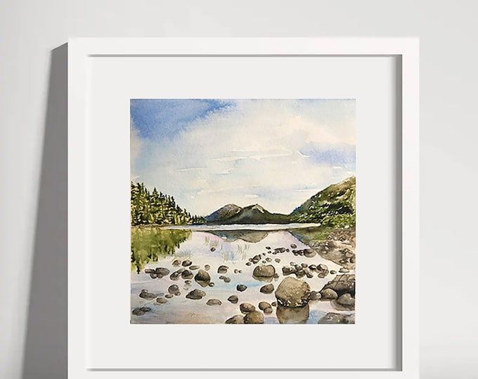 Acadia National Park Painting Acadia Original Art Maine Landscape Wall ...