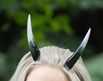 Black Resin Cast Oni Horns Demon / Devil / Dragon / Monster | Etsy