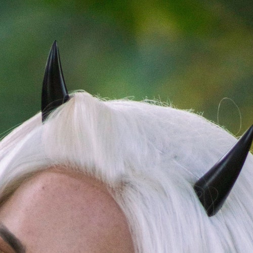 Red Resin Cast Chibi Horns Oni / Demon / Devil / Dragon / - Etsy