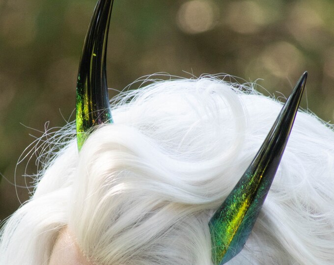 Chameleon Colorshifting Resin Cast Oni Horns - Demon / Dragon Horns for ...