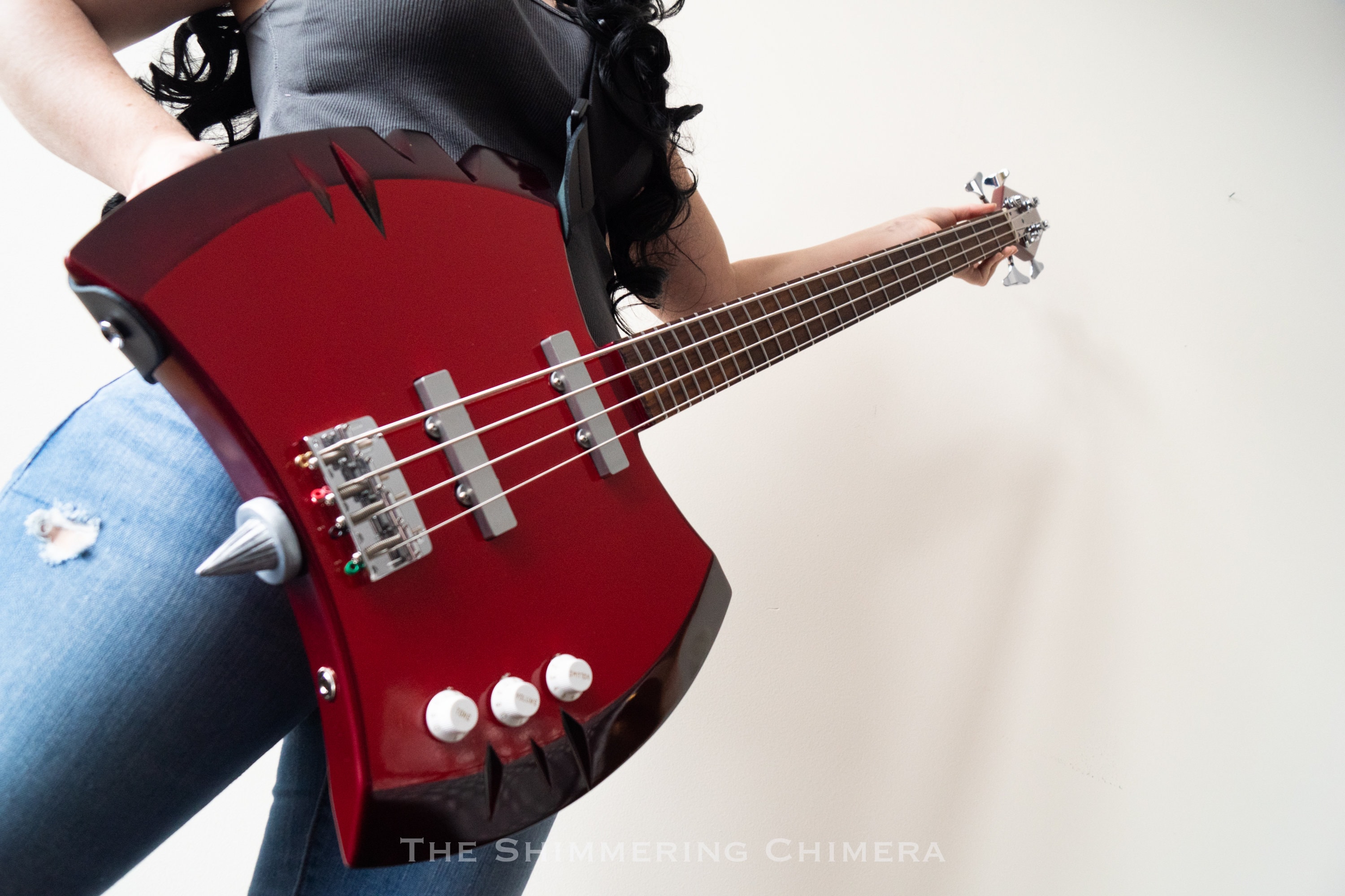 Guitarra de bajo de hacha de Marceline Réplica funcional | Etsy