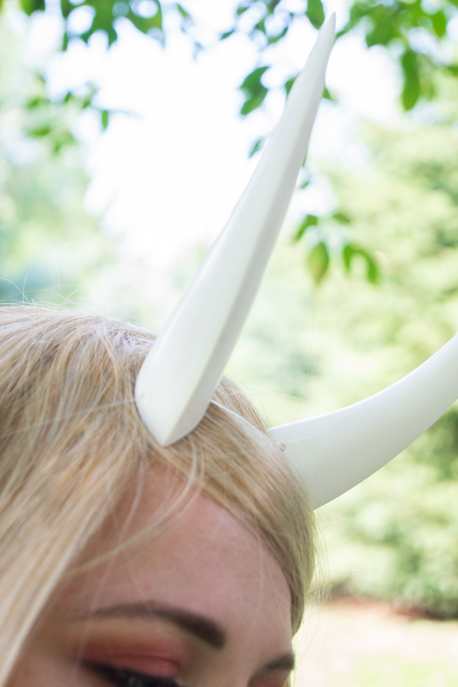 Kijin / Ogre / Oni Cosplay Horns White Demon Horns / Devil | Etsy