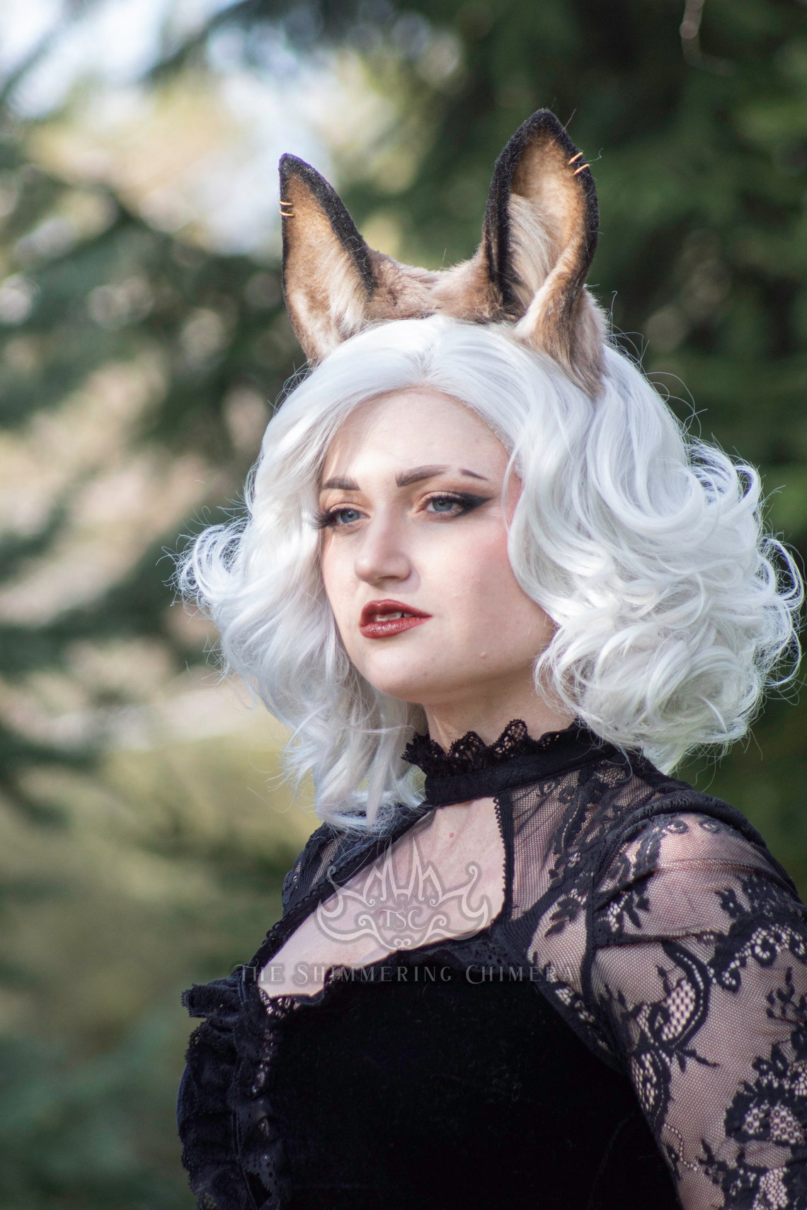 Realistic Brown Bunny Ears Faux Fur Rabbit Faun Deer | Etsy