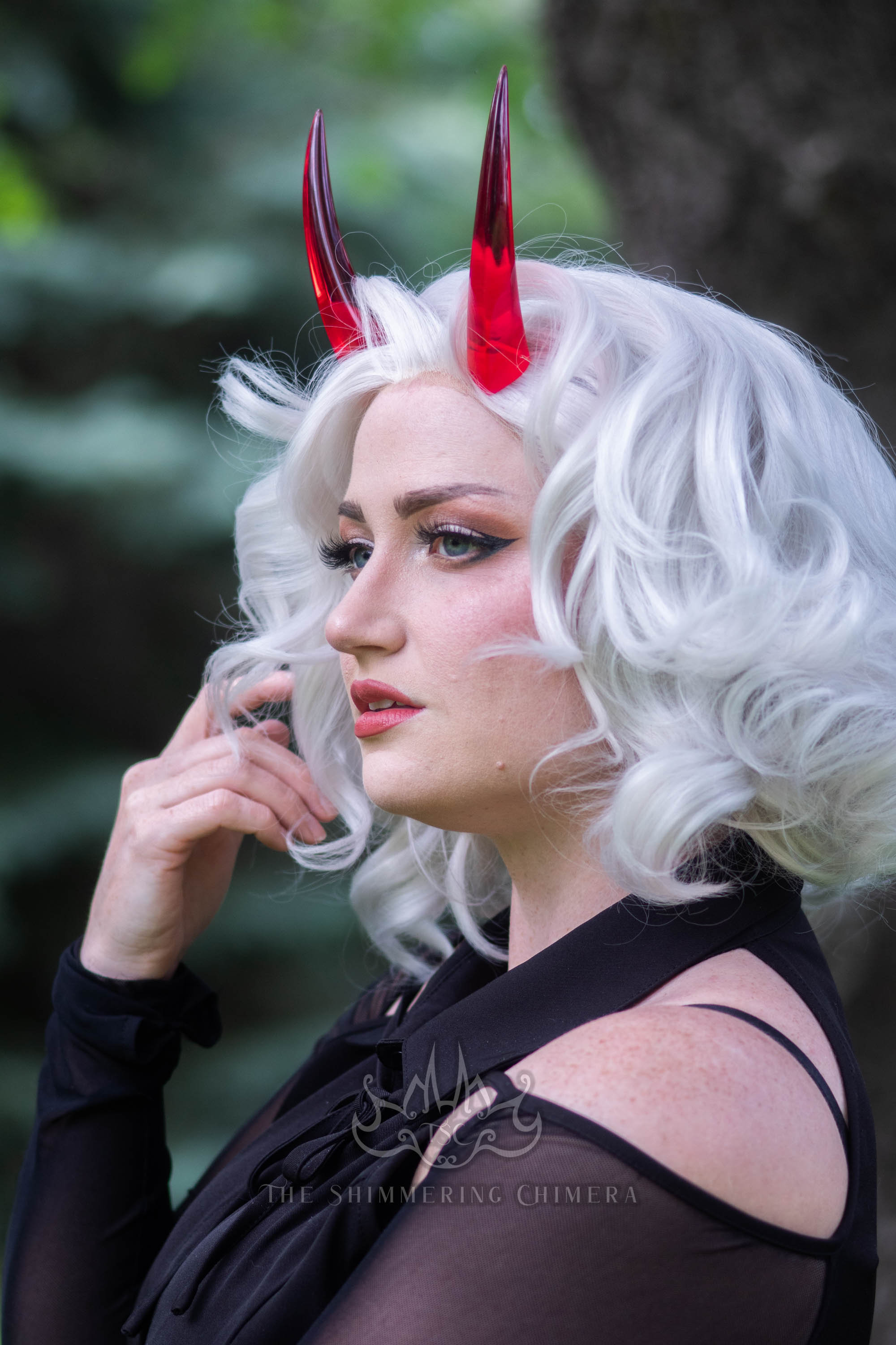 Transparent Red Resin Oni Horns – Costume Cosplay Accessory - Etsy