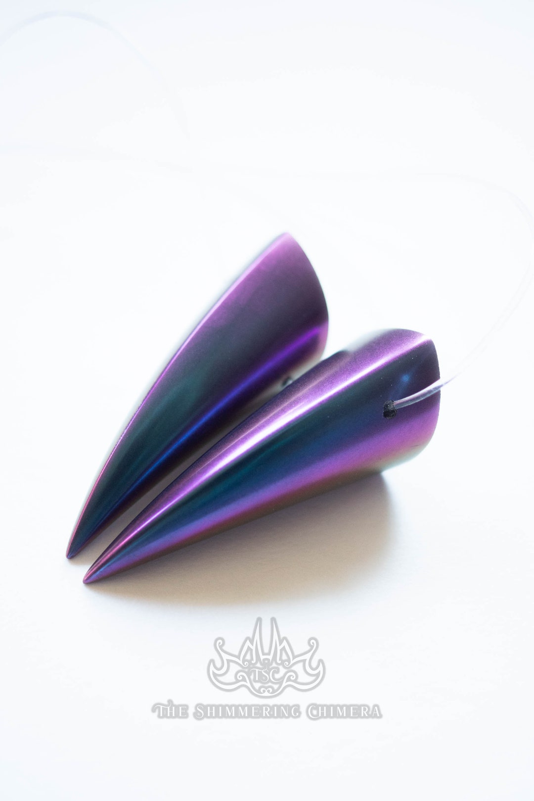 Oil Slick Resin Cast Chibi Horns - Oni / Demon / Devil / Dragon ...
