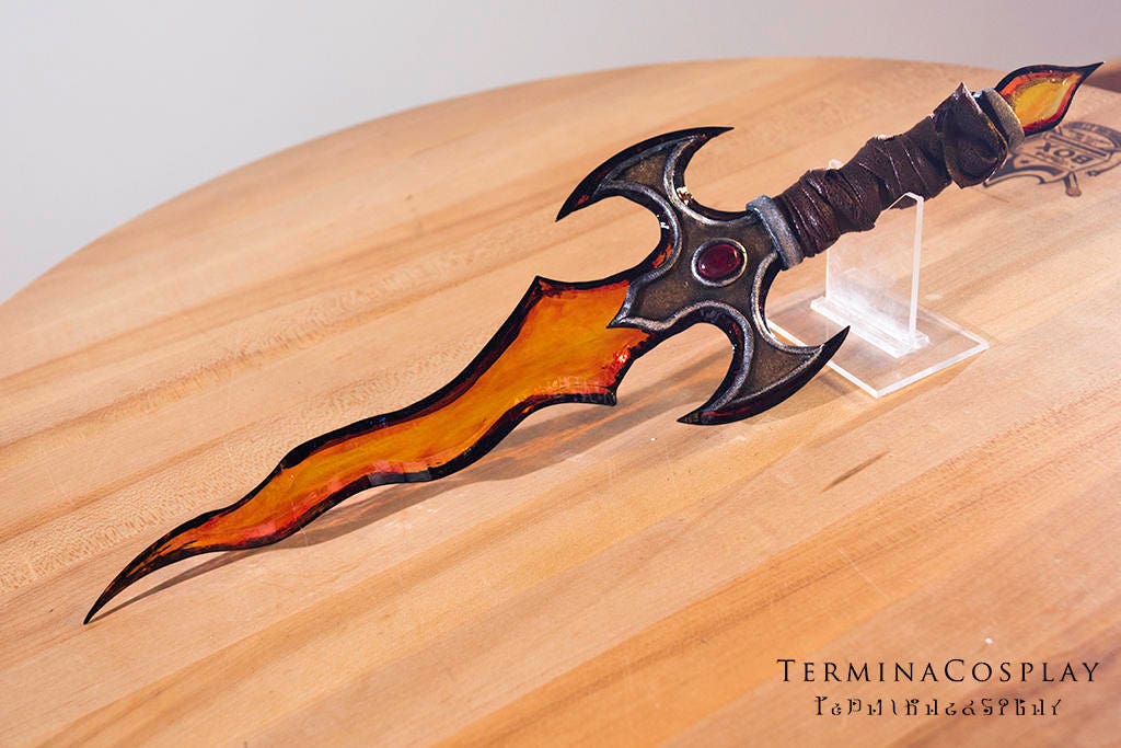 Flame Dagger Cosplay Prop | Etsy