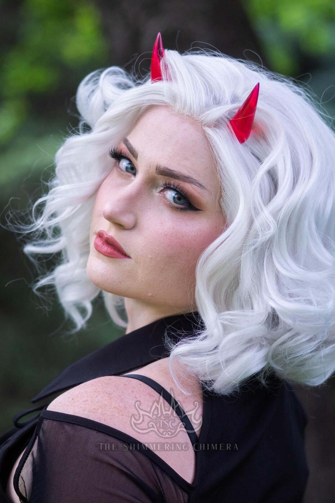 Transparent Red Resin Cast Chibi Horns - Oni / Demon / Devil / Dragon ...