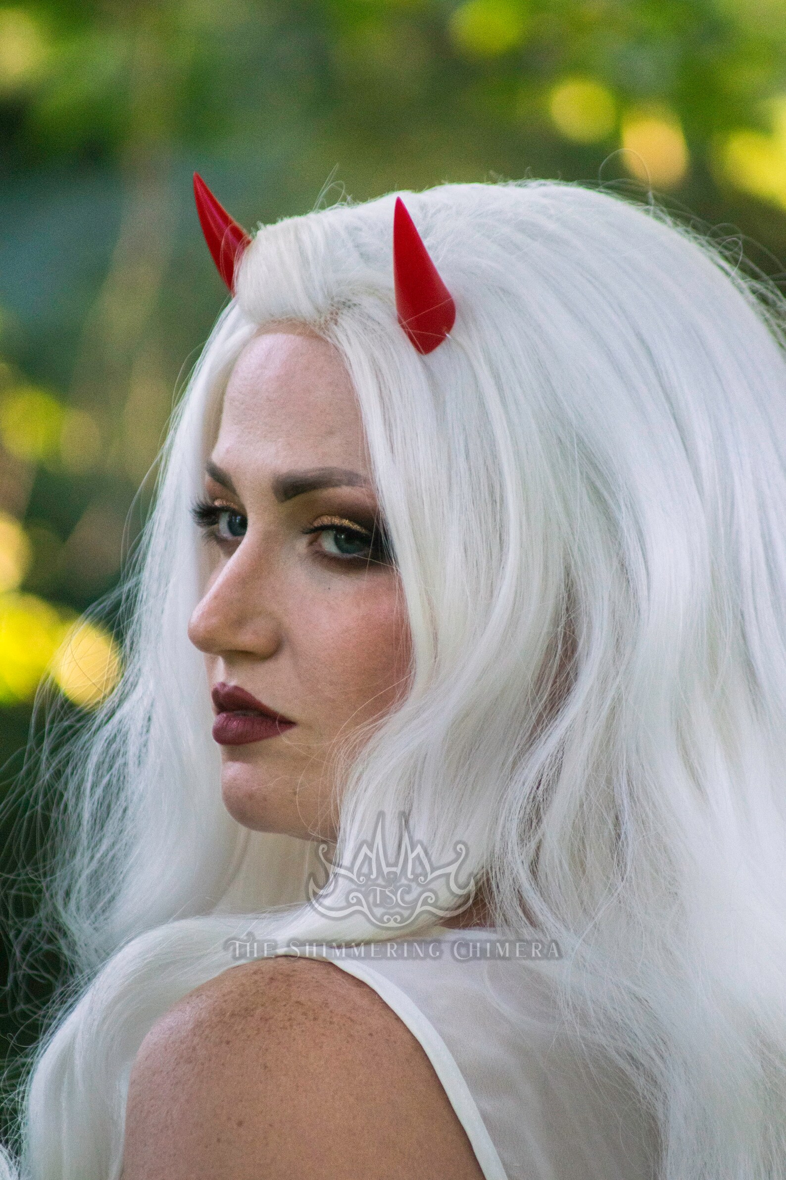 Red Resin Cast Chibi Horns Oni / Demon / Devil / Dragon / - Etsy