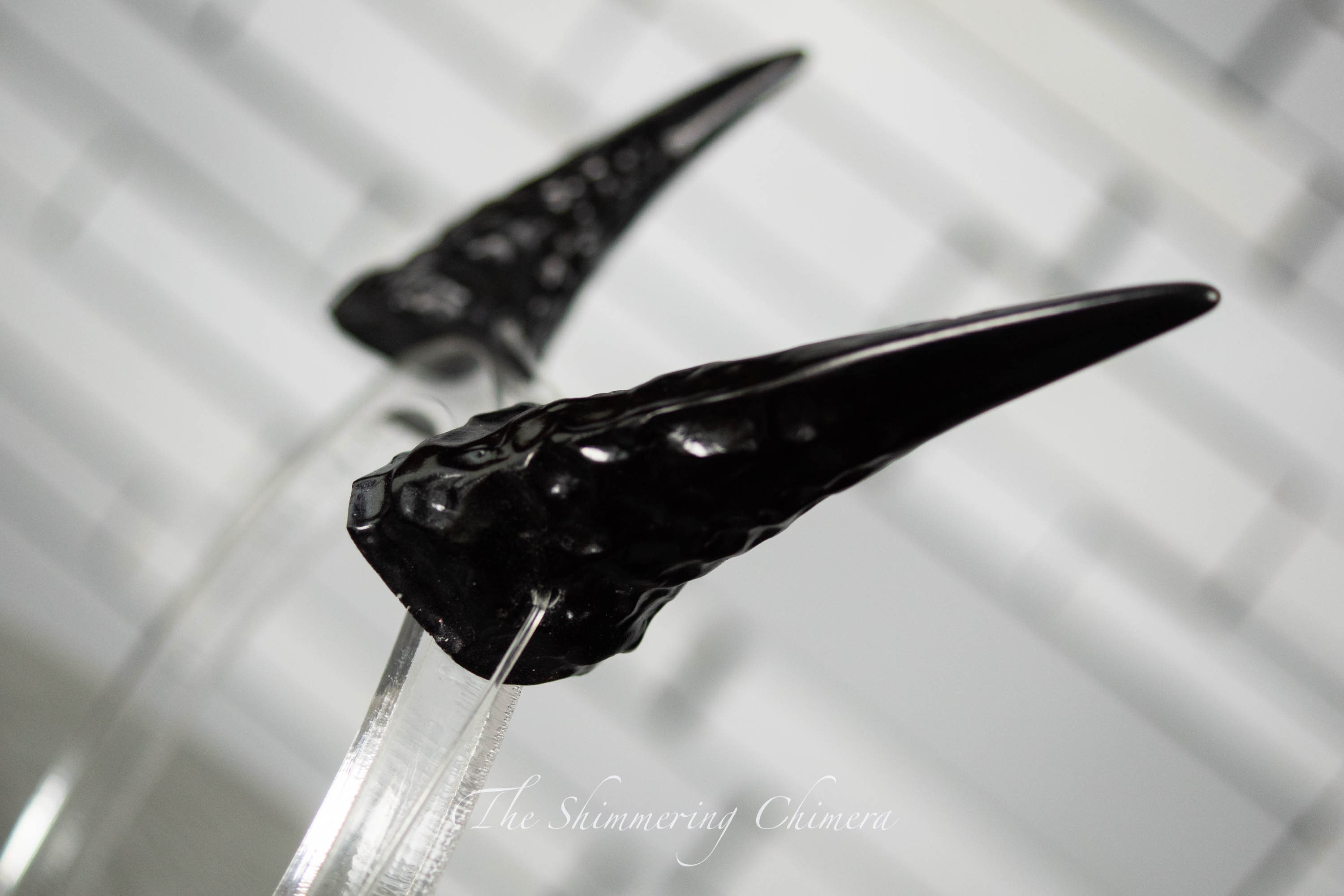 Black Resin Cast Dragon Horns Monster Horns Demon Horns | Etsy Australia