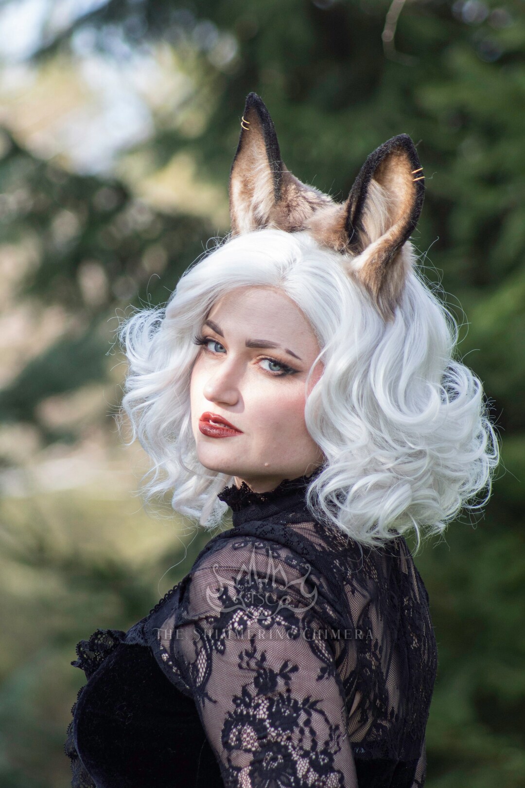 Realistic Brown Bunny Ears Faux Fur Rabbit, Faun, Deer, Satyr, Cow ...