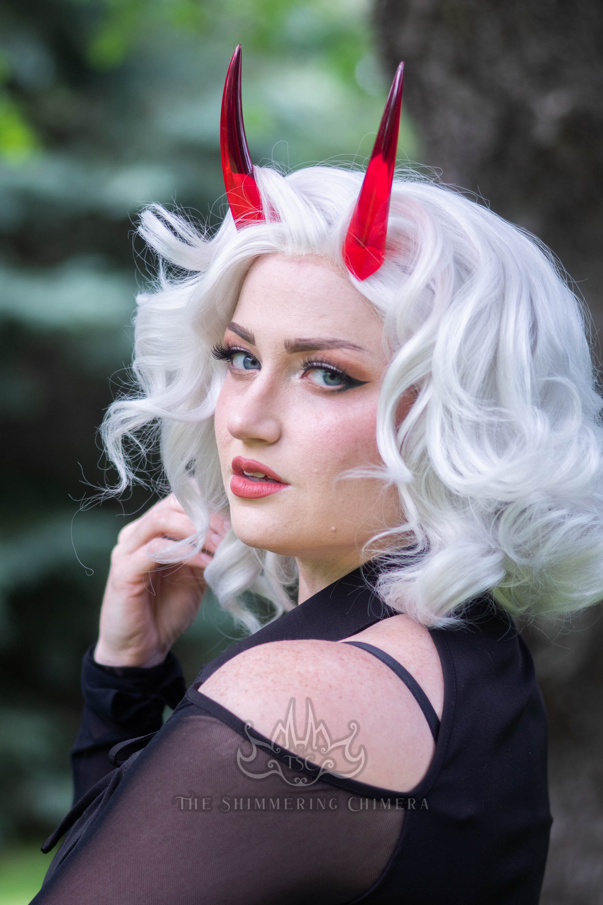 Transparent Red Resin Oni Horns – Costume Cosplay Accessory - Etsy