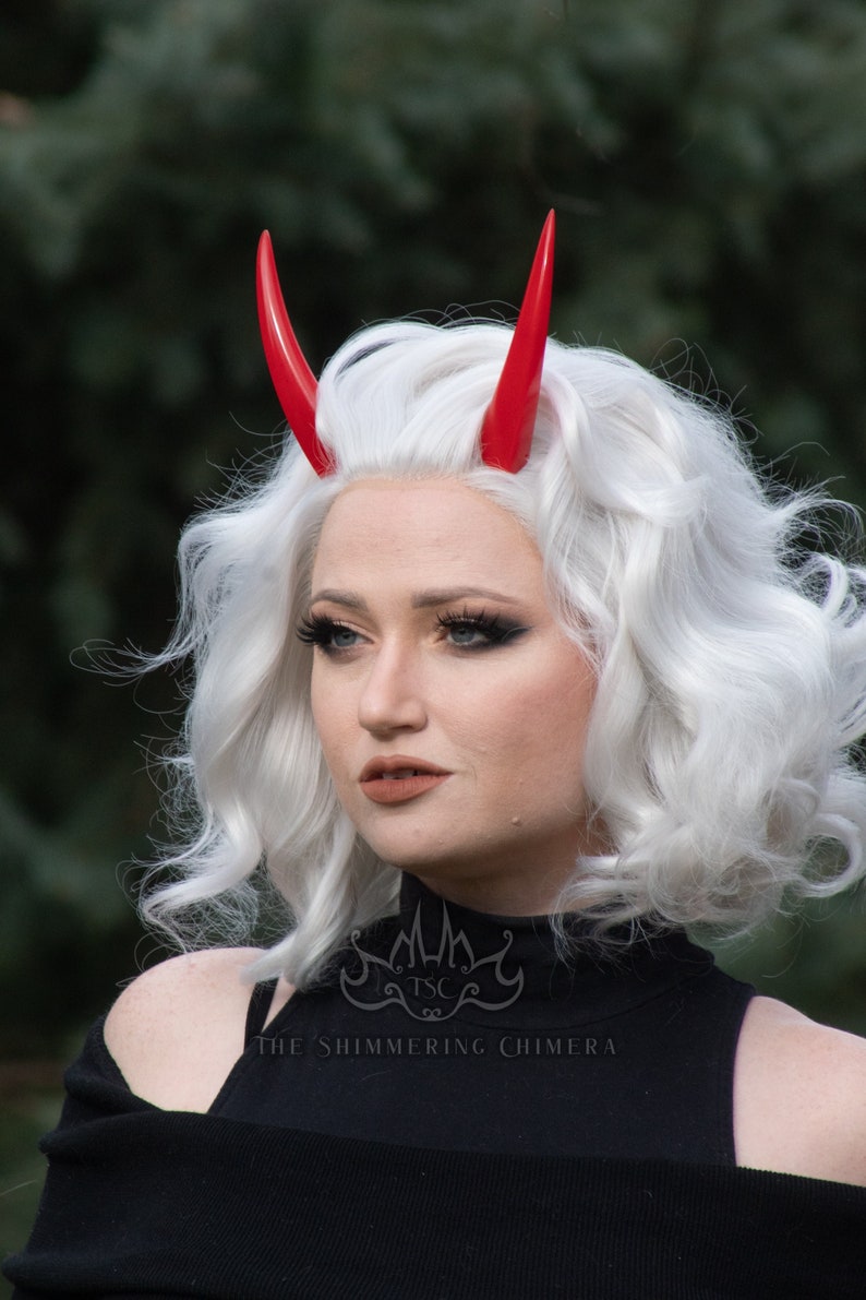 Red Resin Cast Oni Horns Kijin / Ogre / Demon / Devil / - Etsy