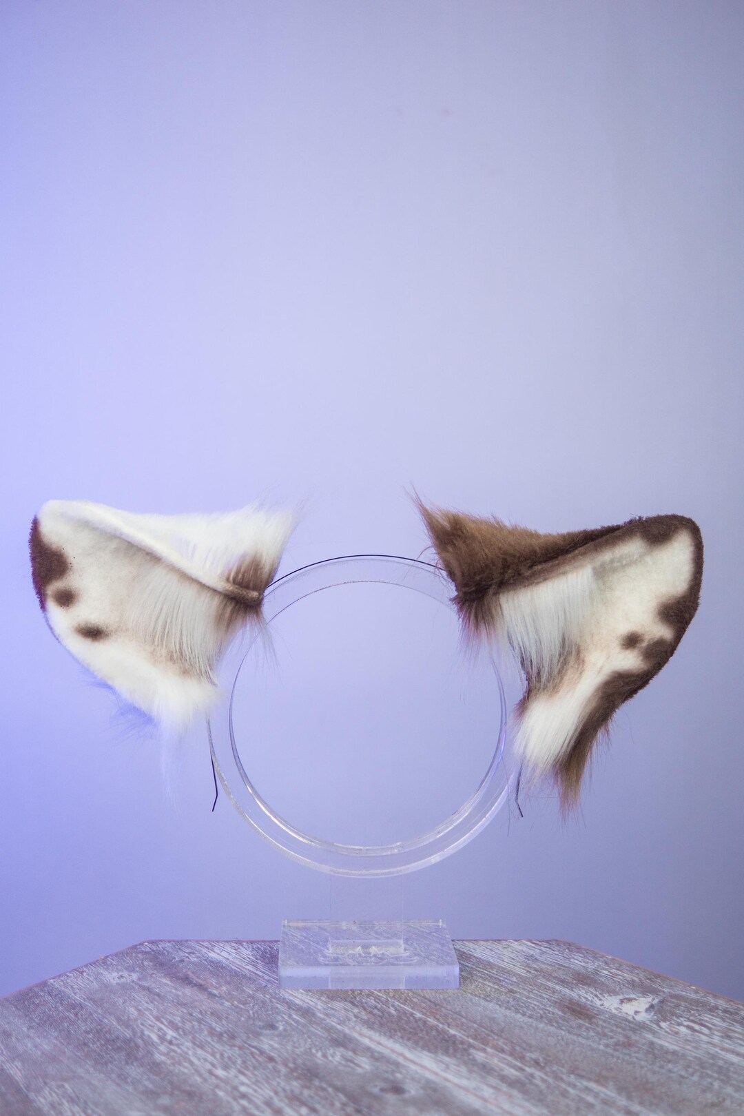 Realistic Brown Cow Ears - Faux Fur Animal Ears - Cow, Deer, Goat, Faun ...