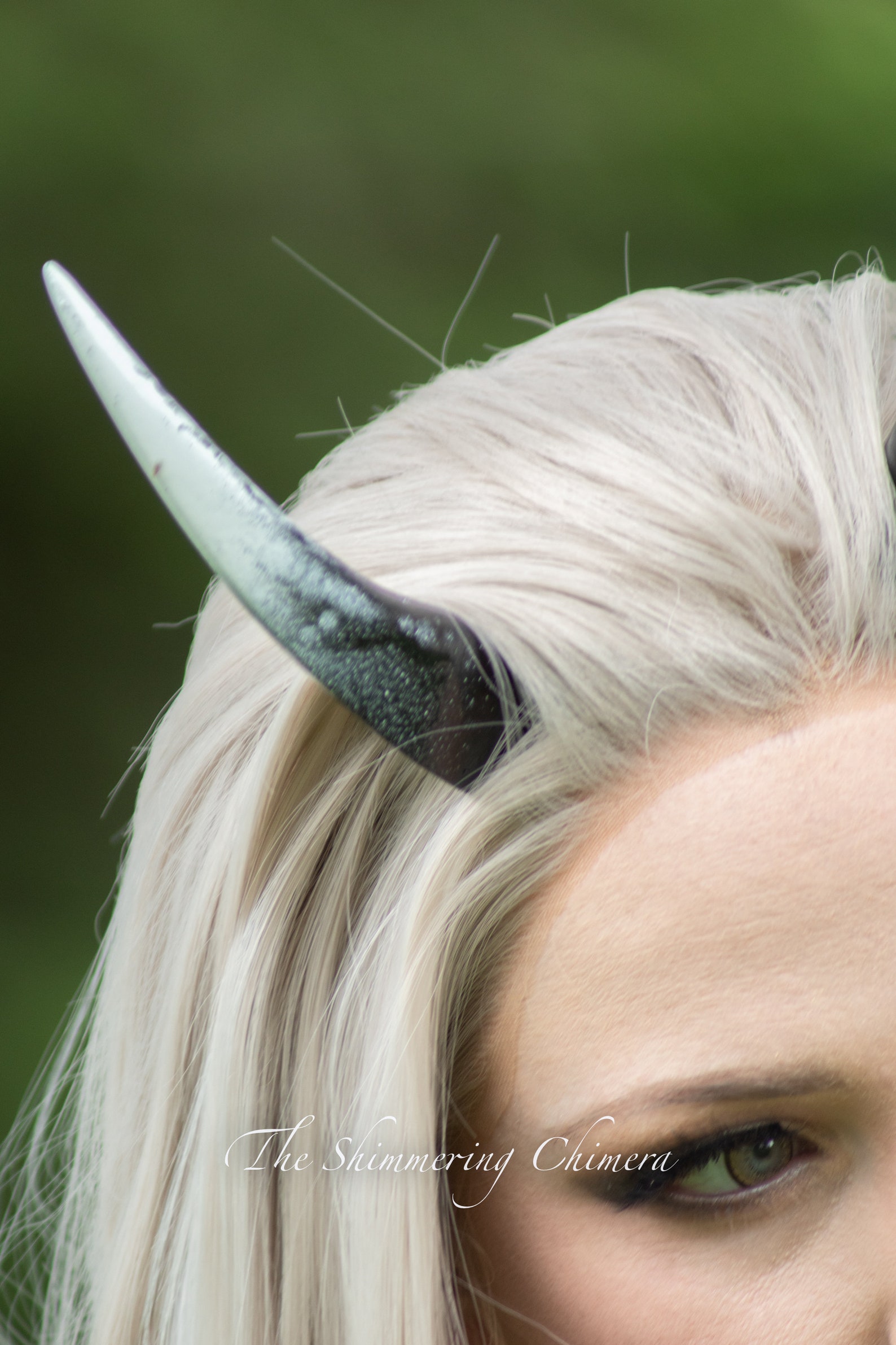 White Tipped Black Resin Cast Oni Horns Demon / Devil / | Etsy