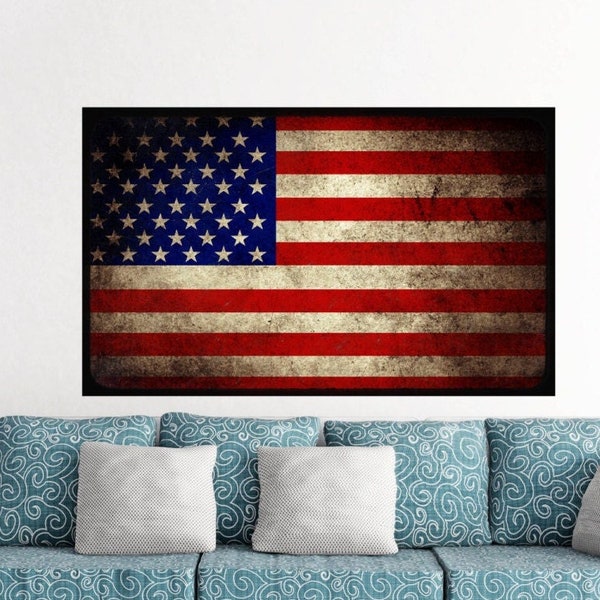 Rustic American Flag - Etsy