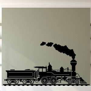 Train Wall Decal Locomotive Railroad Decal Wall Decal Train - Etsy