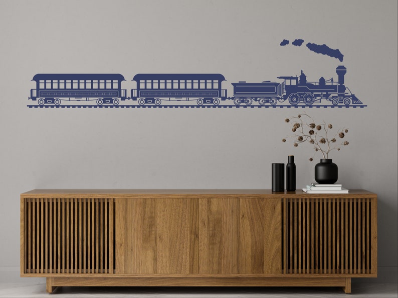 Train Wall Decal Locomotive Railroad Decal Wall Decal Train - Etsy