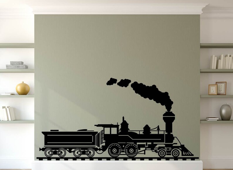 Train Wall Decal Locomotive Railroad Decal Wall Decal Train - Etsy