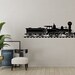 Train Wall Decal, Locomotive, Rail Road Wall Decal, Train Wall Sticker ...
