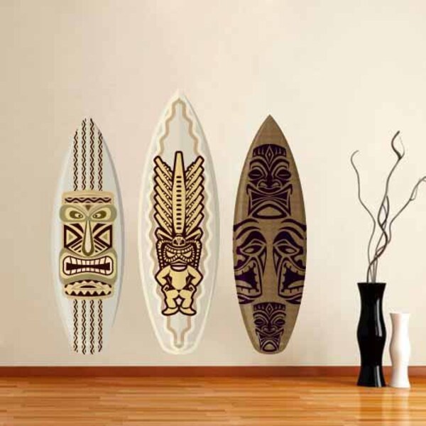 Surfboard Wall Decal - Etsy