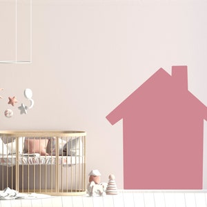 Big House Wall Decal Home Headboard Color Block, Peel and Stick Durable ...