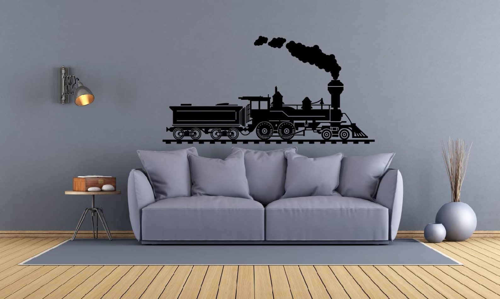 Train Wall Decal Locomotive Railroad Decal Wall Decal Train - Etsy