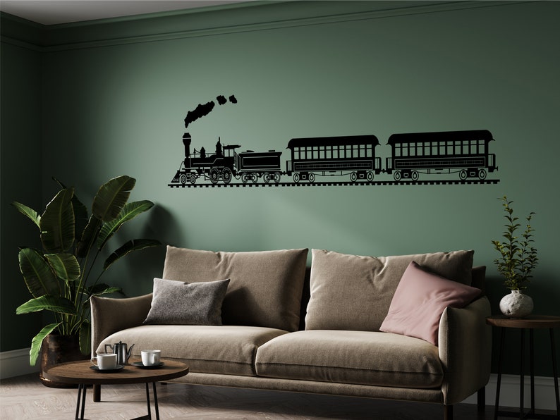 Train Wall Decal Locomotive Railroad Decal Wall Decal Train - Etsy