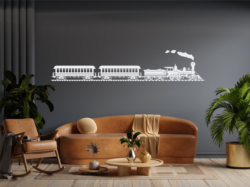 Train Wall Decal Locomotive Railroad Decal Wall Decal Train - Etsy