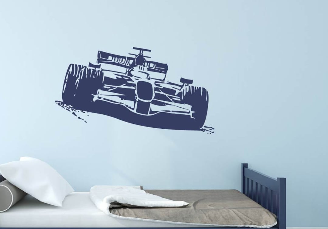 Sports Car Racing F1 Formula 1 Wall Decal, Sports Car Racing F1 Formula ...