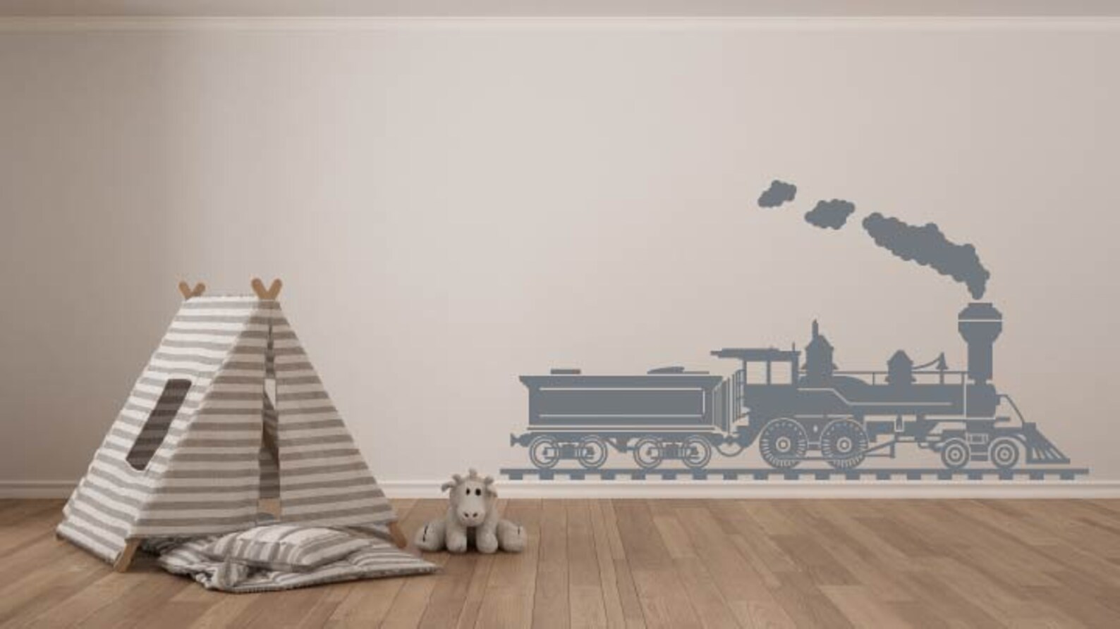 Train Wall Decal Locomotive Railroad Decal Wall Decal Train - Etsy