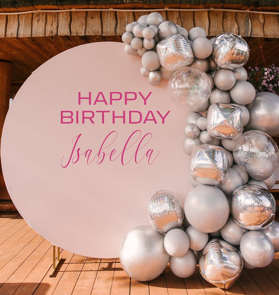 Personalized Happy Birthday Name Wall Decal Happy Birthday - Etsy