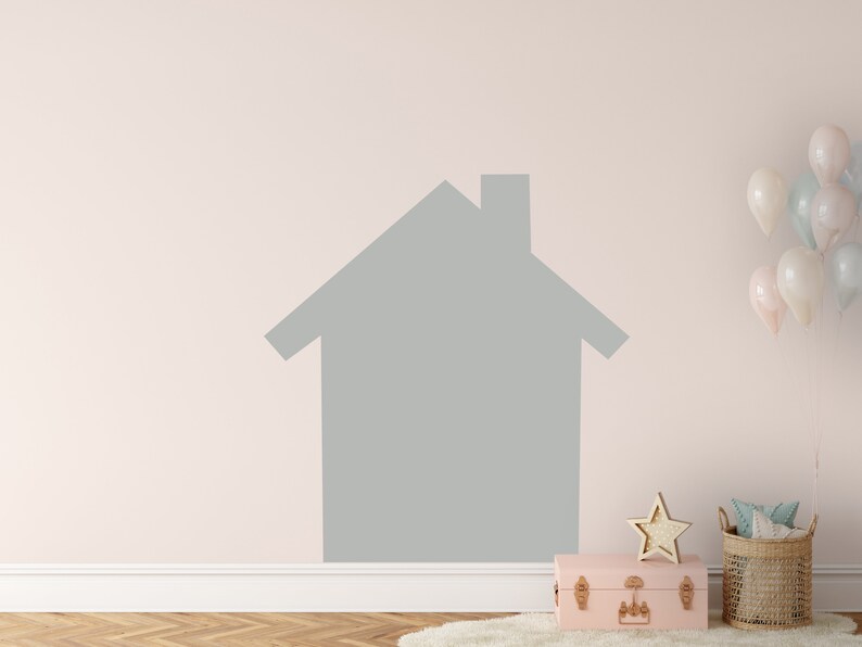 Big House Wall Decal Home Headboard Color Block Peel and - Etsy