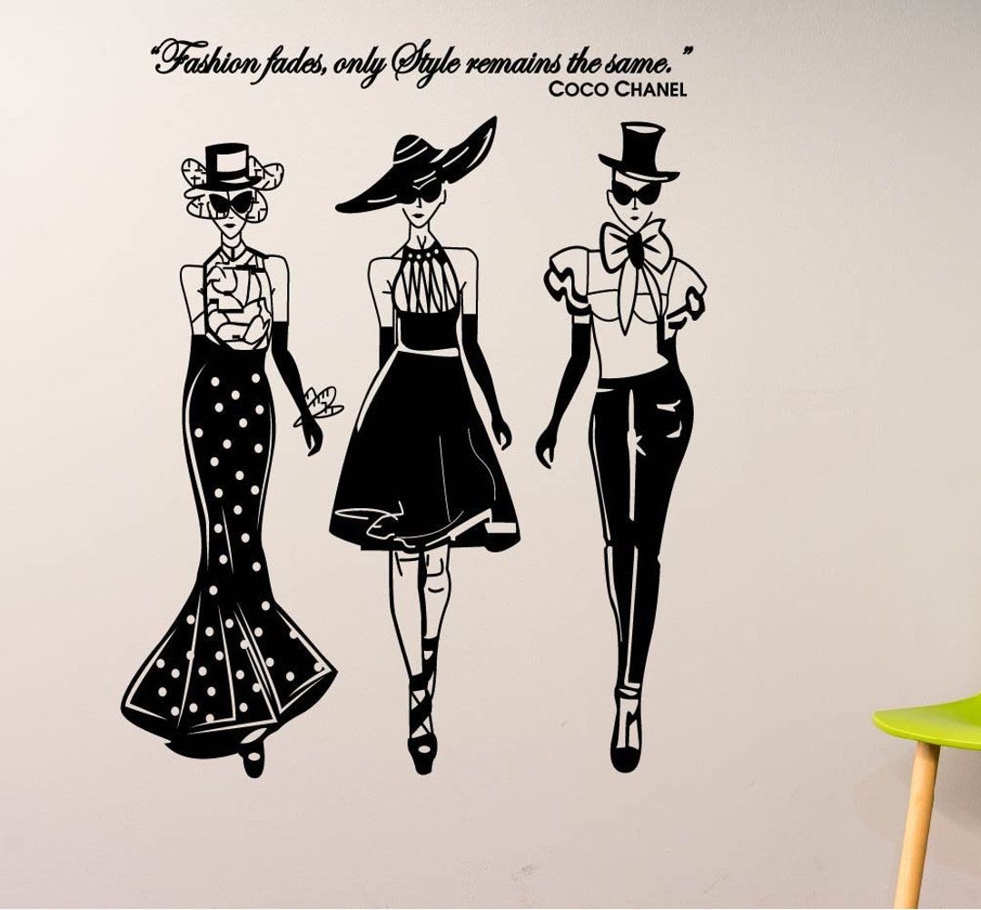 Fashion Quote Wall Decal, Fashion Mural, Fashion Designer Quote ...