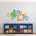Robot Gears Color Vinyl Wall Decal, Cogs Color Vinyl Wall Decal ...