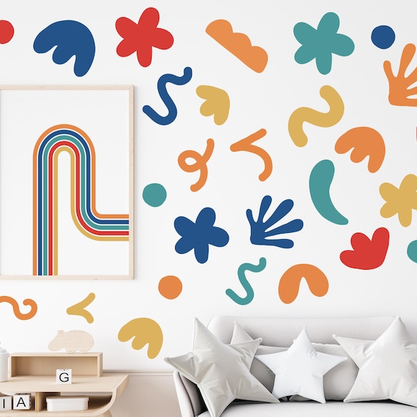 Abstract Wall Decal - Etsy