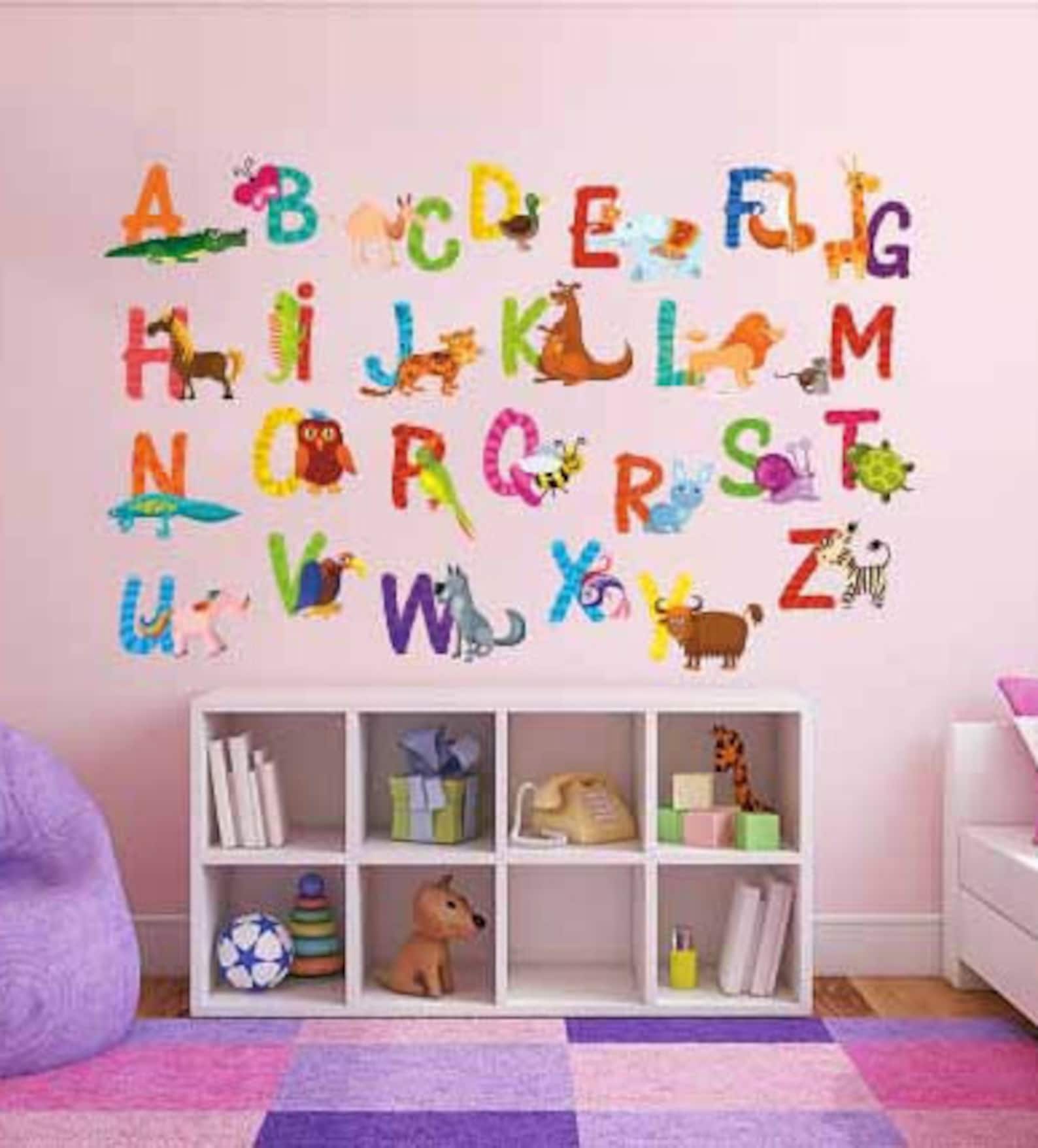 ABC Alphabets Wall Decal for Nursery All 26 Alphabets With - Etsy