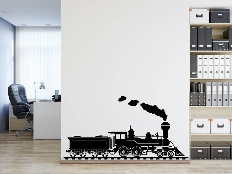 Train Wall Decal Locomotive Railroad Decal Wall Decal Train - Etsy