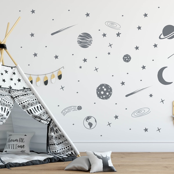Space Wall Decals - Etsy